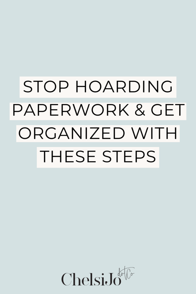 Stop Hoarding Paperwork And Get Organized With These Three Simple Steps ...