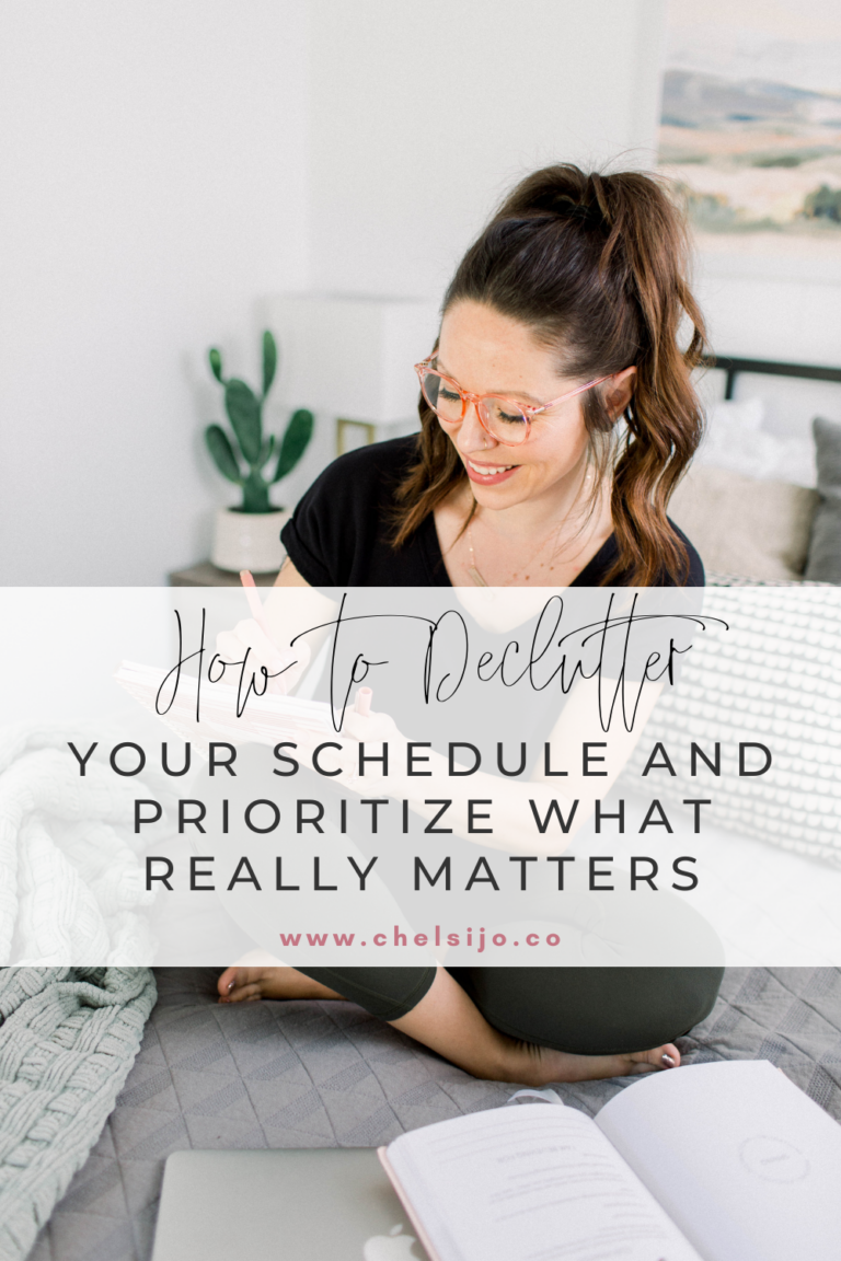 How To Declutter Your Schedule and Prioritize What Matters