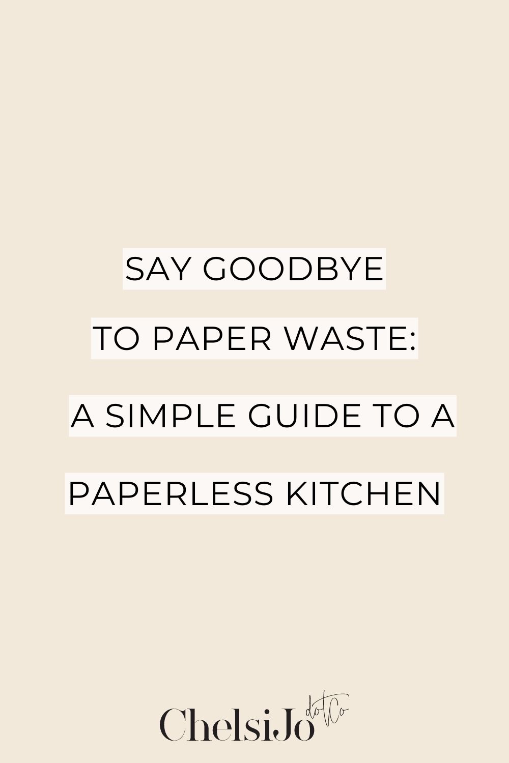 Paperless Kitchen Guide for the Crunchy Mom