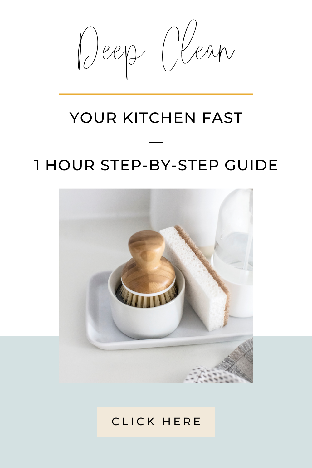 How to Deep Clean Your Kitchen in One Hour